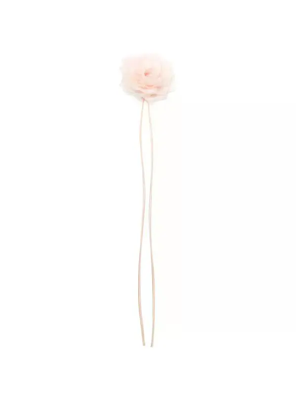Max Mara Floral Appliqué Brooch - Pink