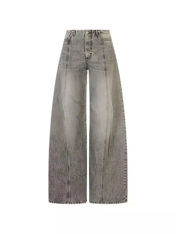 Sportmax Seam Detail Flared Jeans - Grey