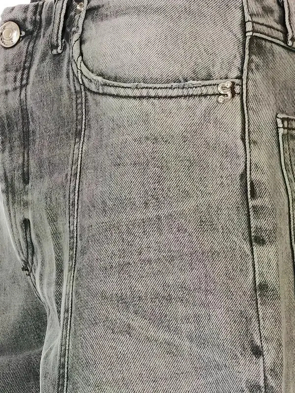 Sportmax Seam Detail Flared Jeans - Grey