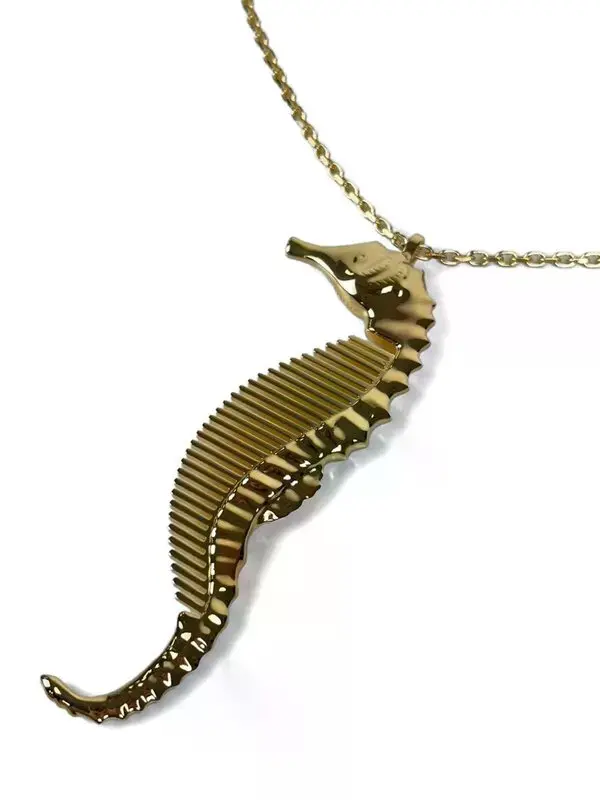 Vivetta Seahorse Pendant Cable-link Necklace - Gold