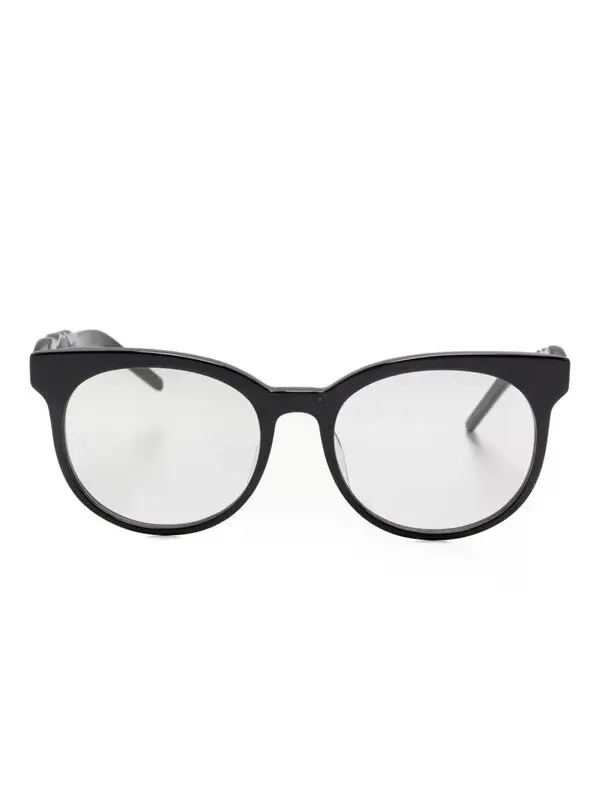 MEGANE AND ME Olive Braided-temple Eyeglasses - Black