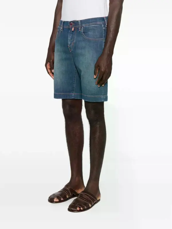 Jacob Cohen Nicolas Logo-patch Shorts - Blue