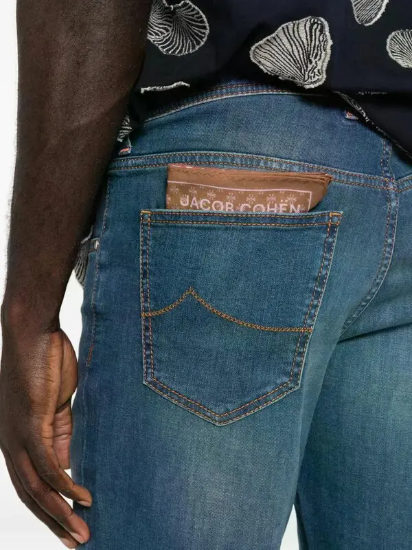 Jacob Cohen Nicolas Logo-patch Shorts - Blue
