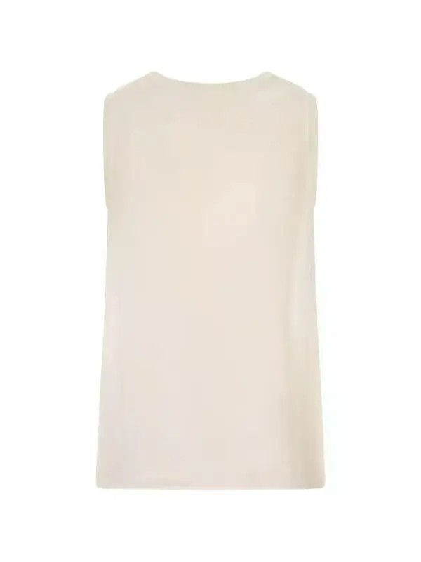 P.a.r.o.s.h Crew-neck Sleeveless Top - Neutrals