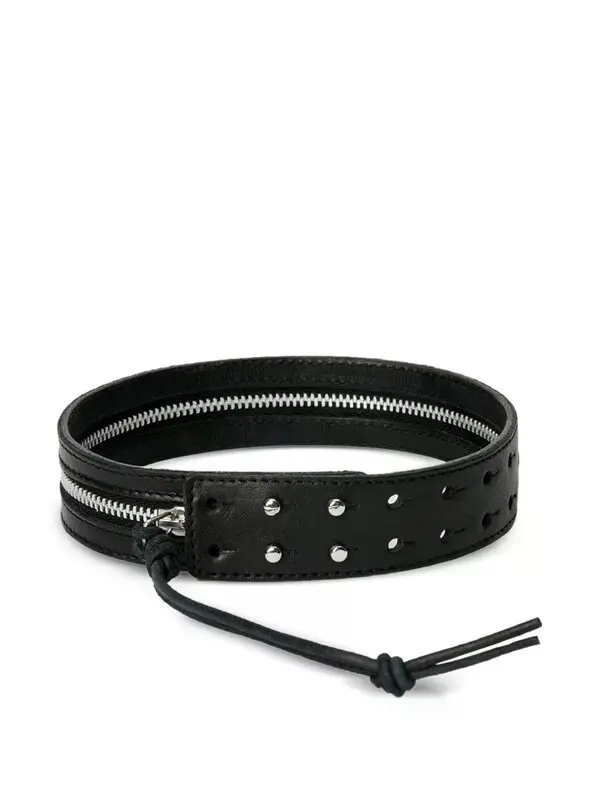 Our Legacy Zip-detail Studded Choker - Black