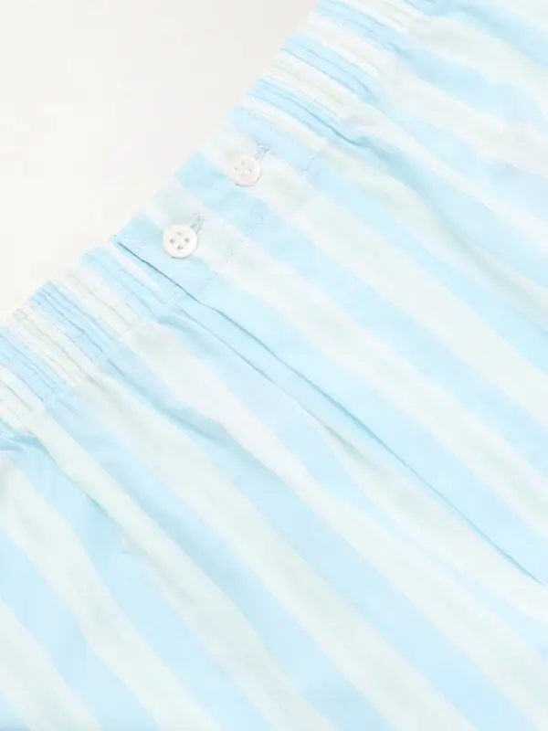 Derek Rose Amalfi 22 Striped Cotton Boxer Shorts