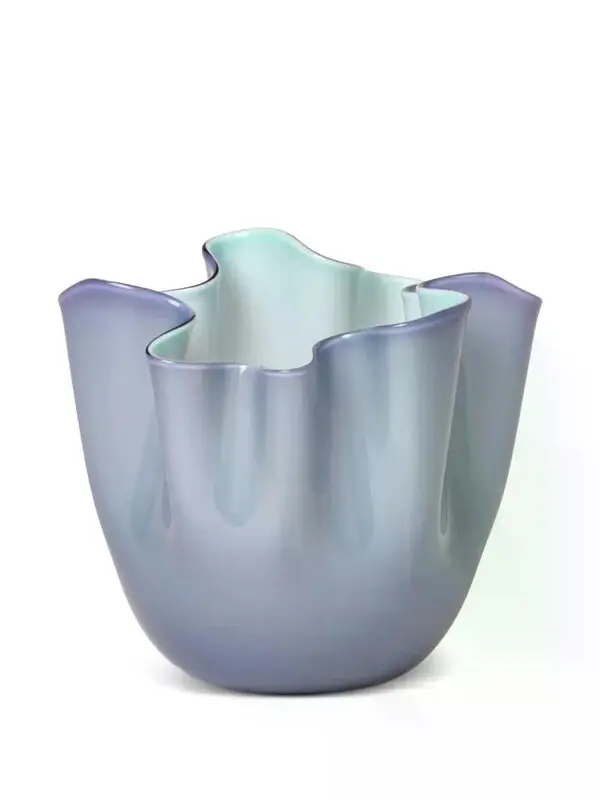VENINI Fazzoletto Ruffled Vase - Purple