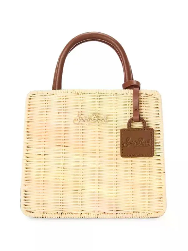 MC2 SAINT BARTH Woven Mini Bag - Neutrals
