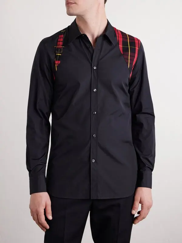 Alexander McQueen Panelled Cotton Shirt Uk/us 15