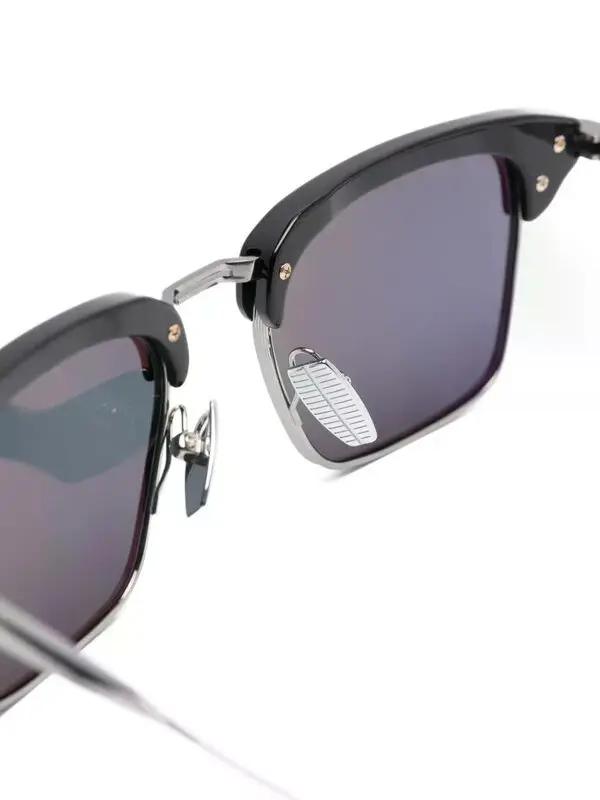 AKONI Euclid Browline Sunglasses - Black