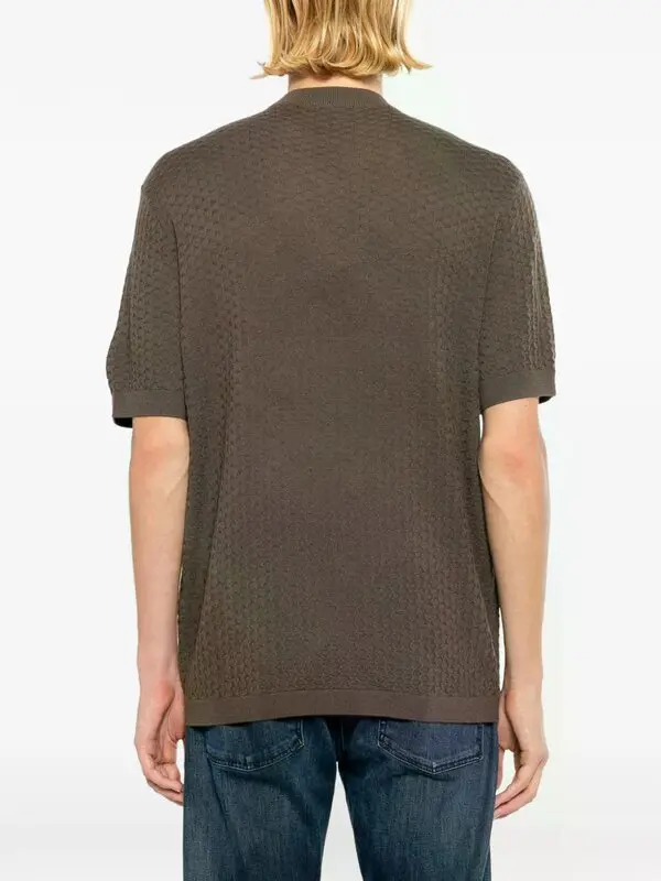 Emporio Armani Textured Wool Top