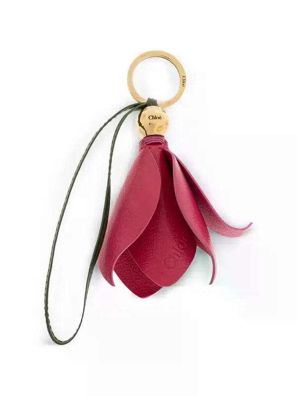 Chloé Tulip Flower-pendant Keyring - Pink