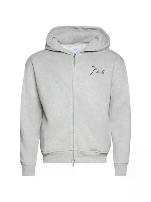 Rhude Classique Zip-up Hoodie - Grey