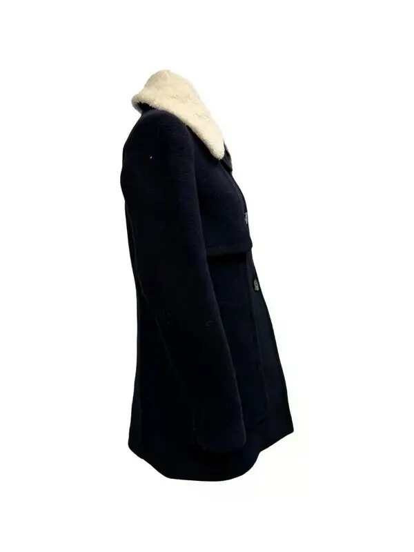 Claudie Pierlot Shearling Collar Coat