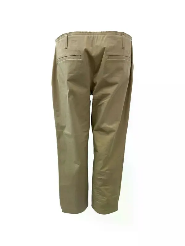 Prada Low-rise Cropped Trousers - Brown