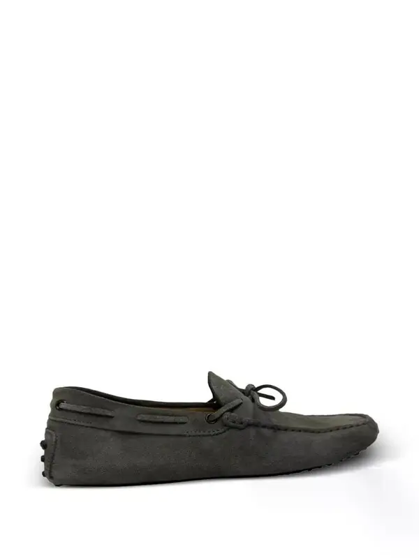 TOD'S Gommino Suede Loafers - Grey