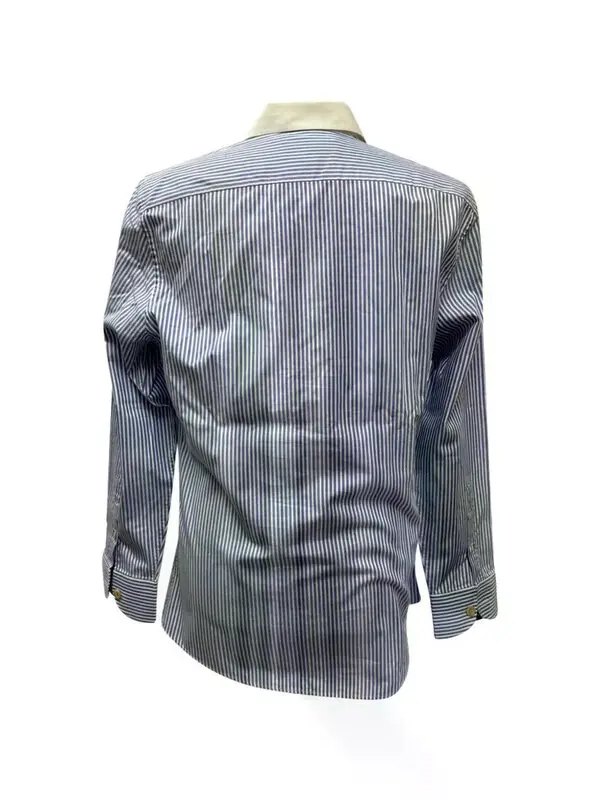 Gucci Striped Button-front Shirt - Blue