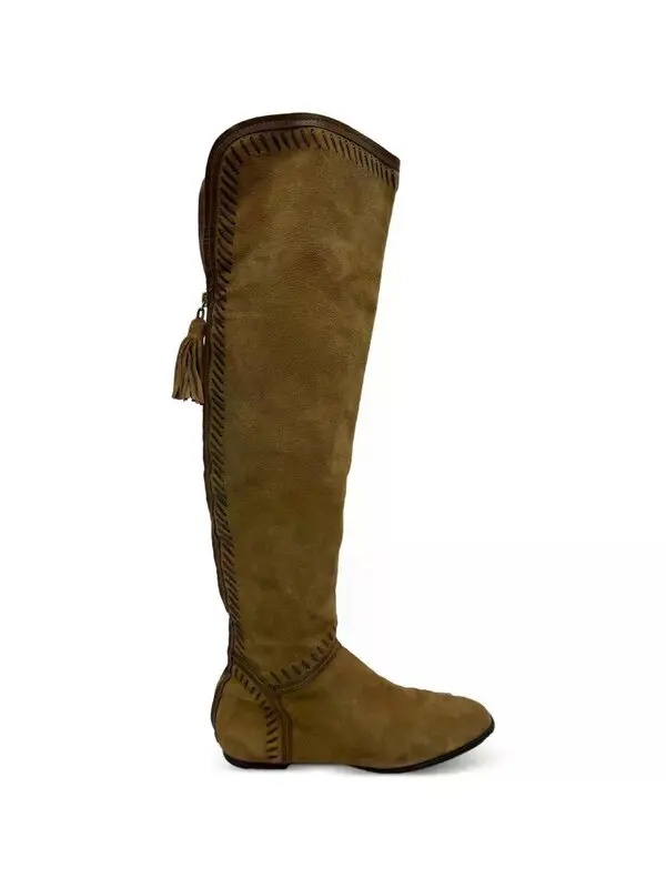 JIMMY CHOO Tassel Accent Knee-high Boots
