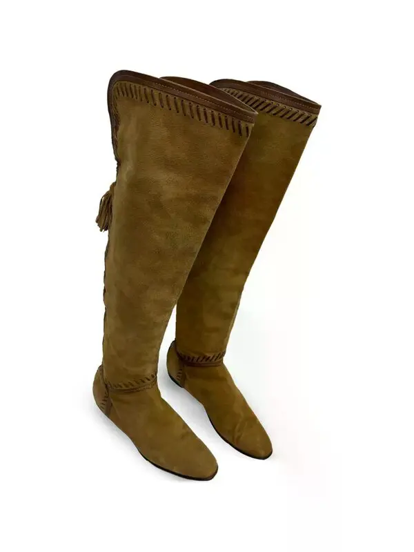 JIMMY CHOO Tassel Accent Knee-high Boots
