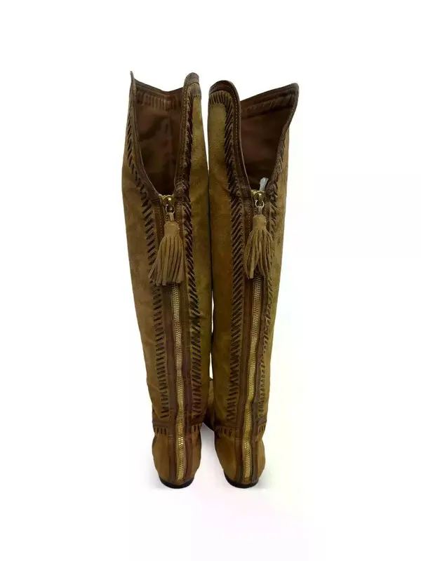 JIMMY CHOO Tassel Accent Knee-high Boots