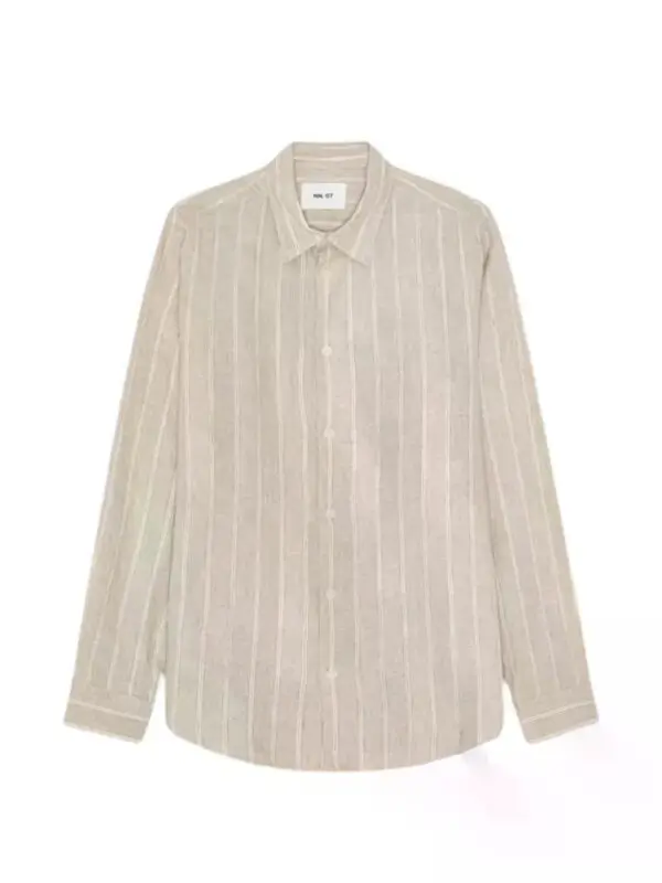 Nn07 Enzo Striped Long-sleeve Shirt