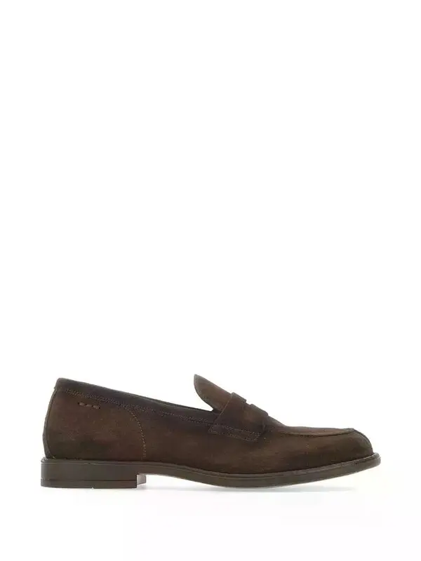 ALEXANDER HOTTO Penny-slot Leather Loafers