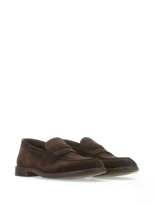 ALEXANDER HOTTO Penny-slot Leather Loafers