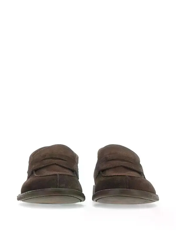 ALEXANDER HOTTO Penny-slot Leather Loafers
