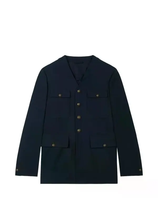 Kenzo Collarless V-neck Jacket