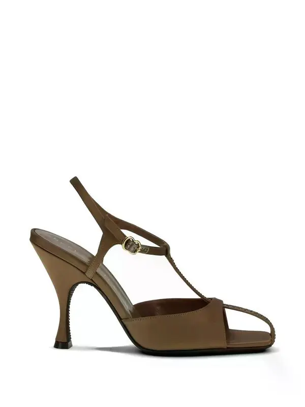 HERBERT LEVINE T-bar Sandals - Brown