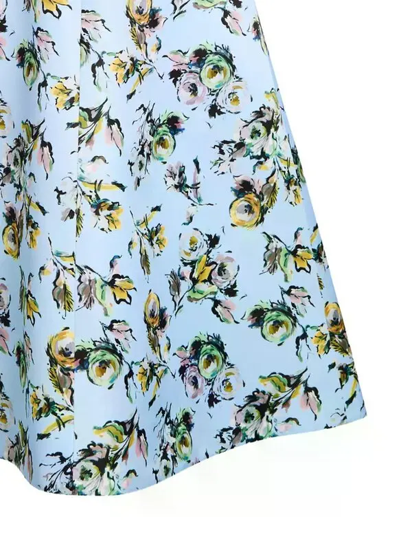 EMILIA WICKSTEAD Abella Floral-print Midi Dress - Blue