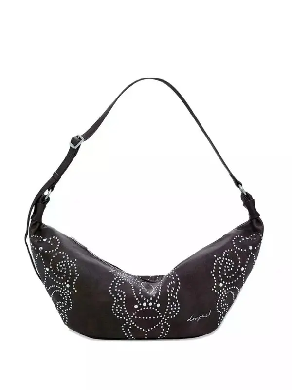 Desigual Studded-embellishment Floral-design Shoulder Bag