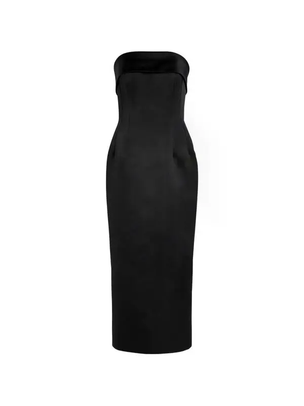 EMILIA WICKSTEAD Keeley Strapless Midi Dress