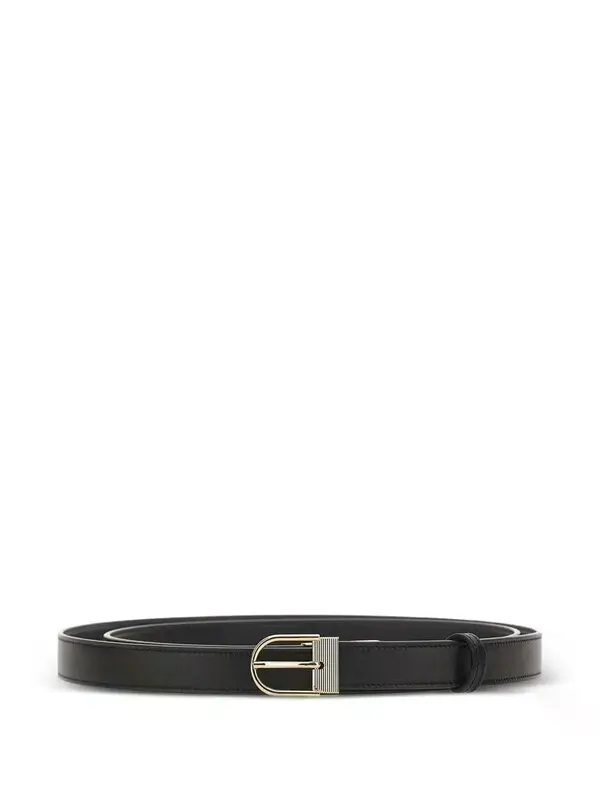 Victoria Beckham Dorian Leather Belt - Black