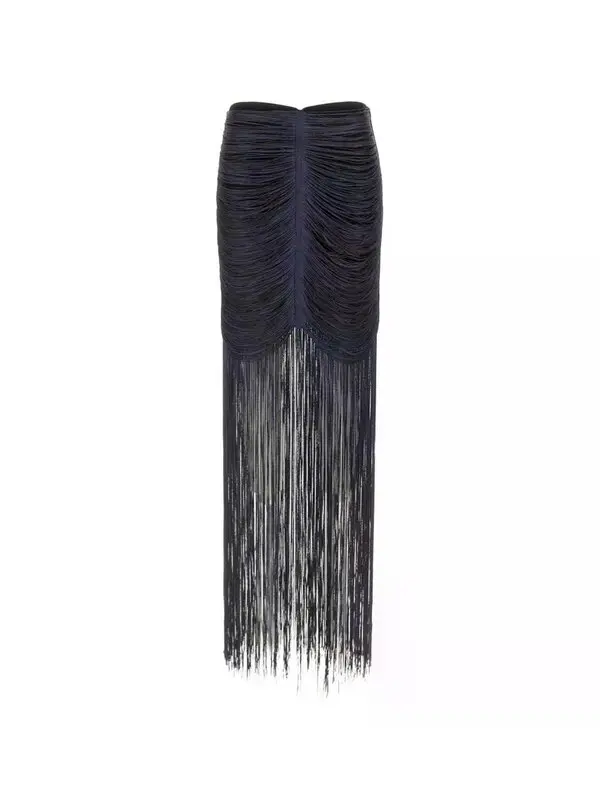 BLESS Ruscello Fringe Embellished Maxi Skirt