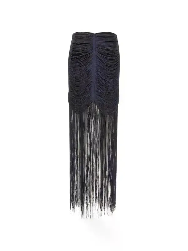 BLESS Ruscello Fringe Embellished Maxi Skirt