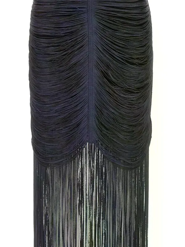 BLESS Ruscello Fringe Embellished Maxi Skirt