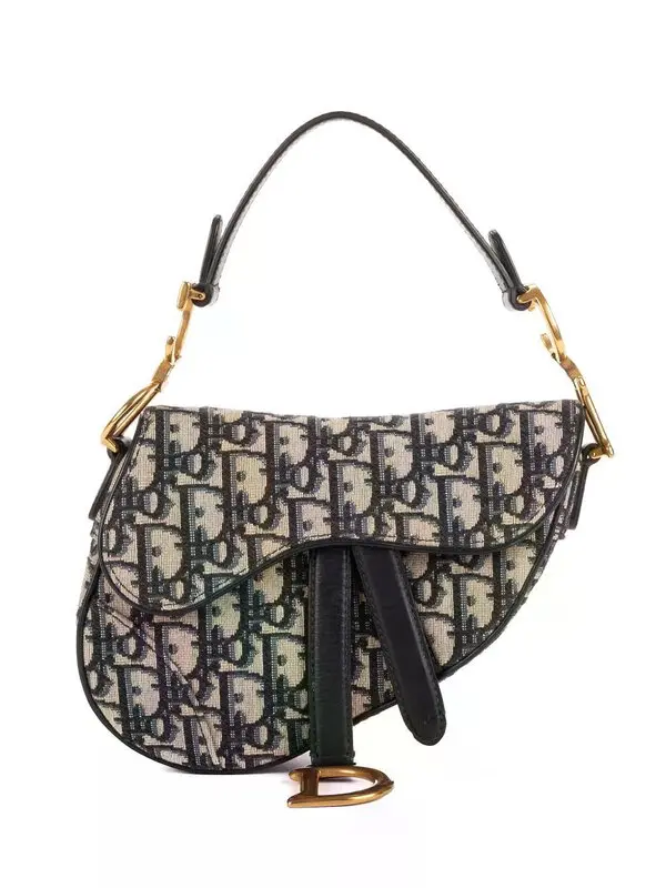 Dior Oblique Saddle Handbag - Blue
