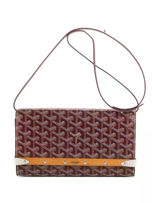 Goyard Goyardine Wood-trim Crossbody Bag - Brown