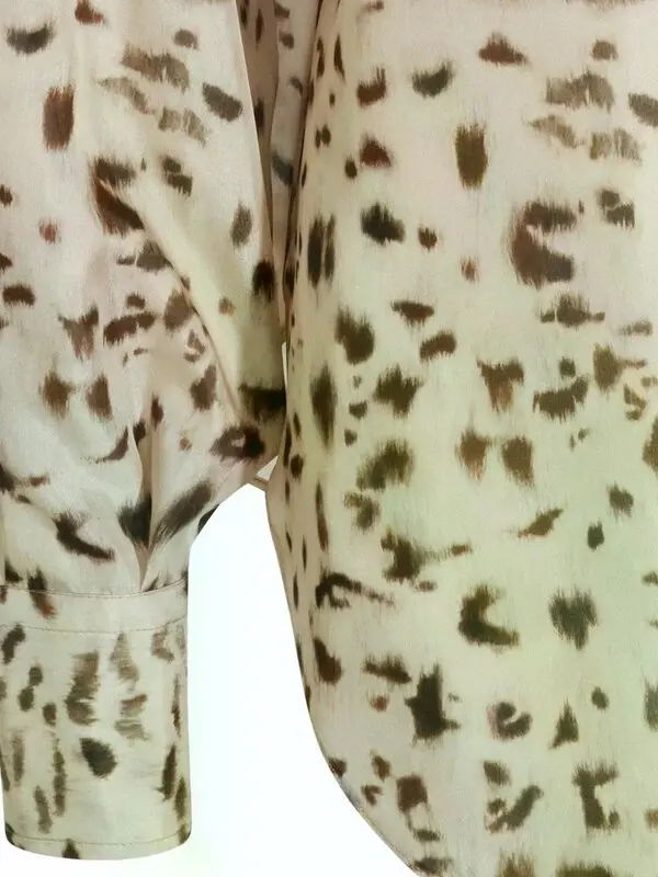 Brunello Cucinelli Animal-print Silk Shirt