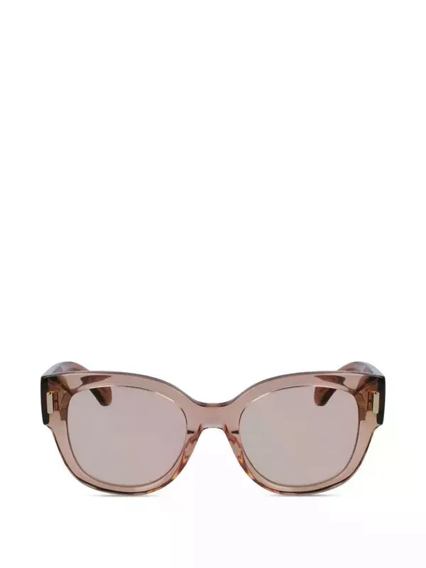 FERRAGAMO Round Frame Sunglasses - Brown