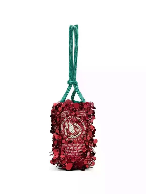 ANYA HINDMARCH Flying Goose Sequin-embellished Bucket Bag