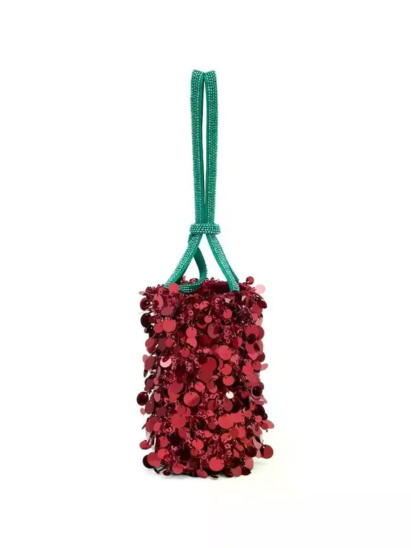 ANYA HINDMARCH Flying Goose Sequin-embellished Bucket Bag