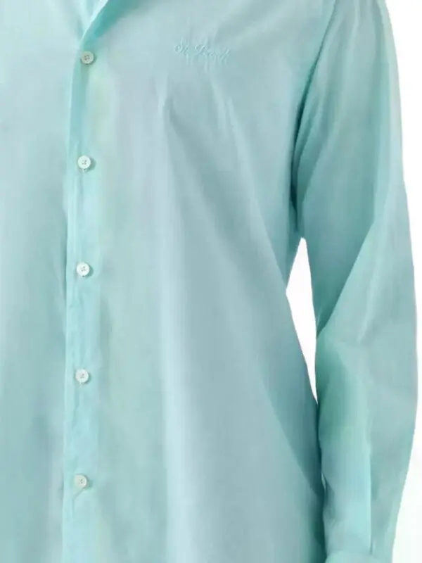 MC2 SAINT BARTH Embroidered-logo Cotton Shirt