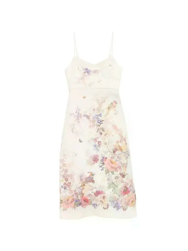 Zimmermann Floral Print Midi Dress