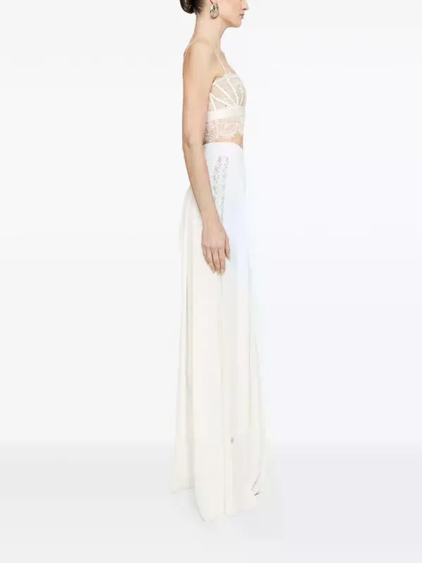 NISSA Lace-up Palazzo Trousers