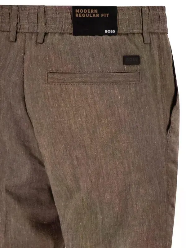 BOSS Drawstring Trousers - Brown
