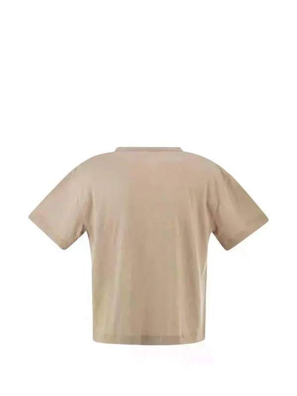 Majestic Filatures V-neck T-shirt With Side Slits