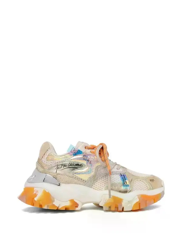 JOIA PARIS Clash Metallic-effect Sneakers