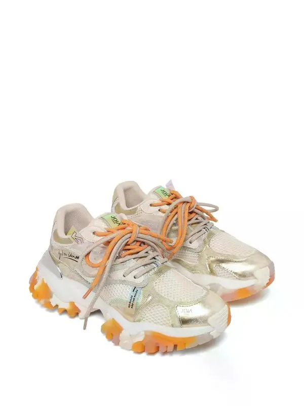 JOIA PARIS Clash Metallic-effect Sneakers